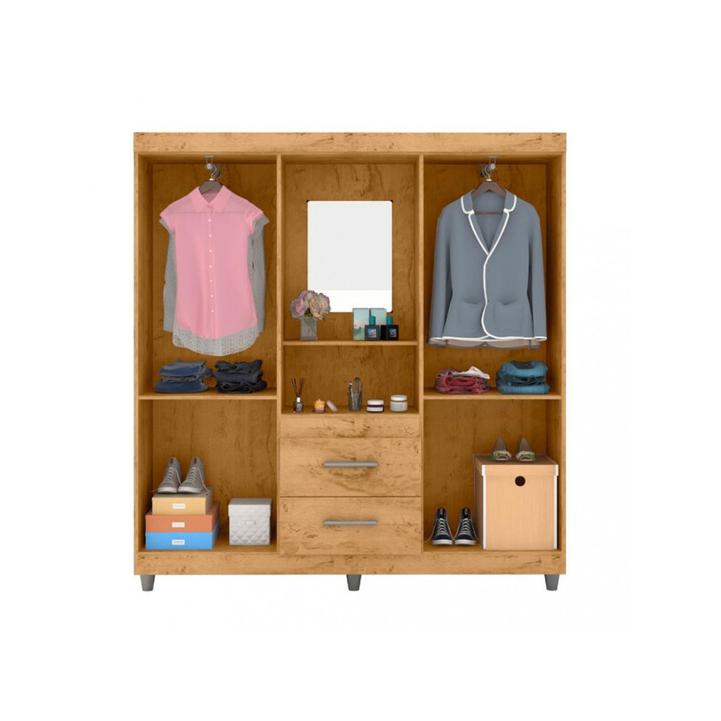 ROPERO CAPELINHA 4P 2C FREIJO